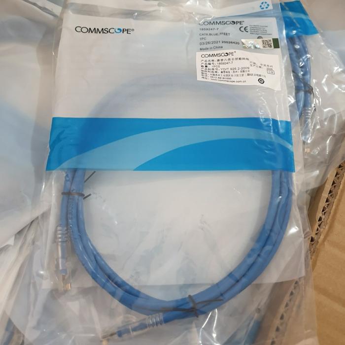 Jual Kabel Lan Cat6 Commscope Original 3Meter UTP Cable Cat 6 Comscope ...