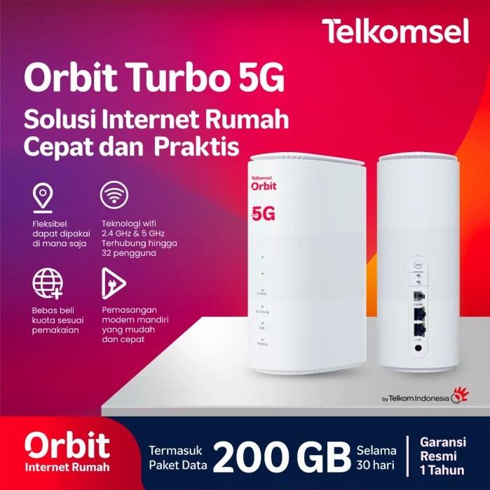 Jual 5G Modem Telkomsel Orbit Turbo 5G Bonus 200 GB - Jakarta Selatan ... Jual 5G Modem Telkomsel Orbit Turbo 5G Bonus 200 GB - Jakarta Selatan ...