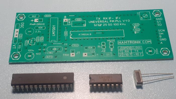 Jual PAKET PCB PLL UNIVERSAL LM7001 | PCB ATMEGA8 LM7001 XTAL - Kab ...