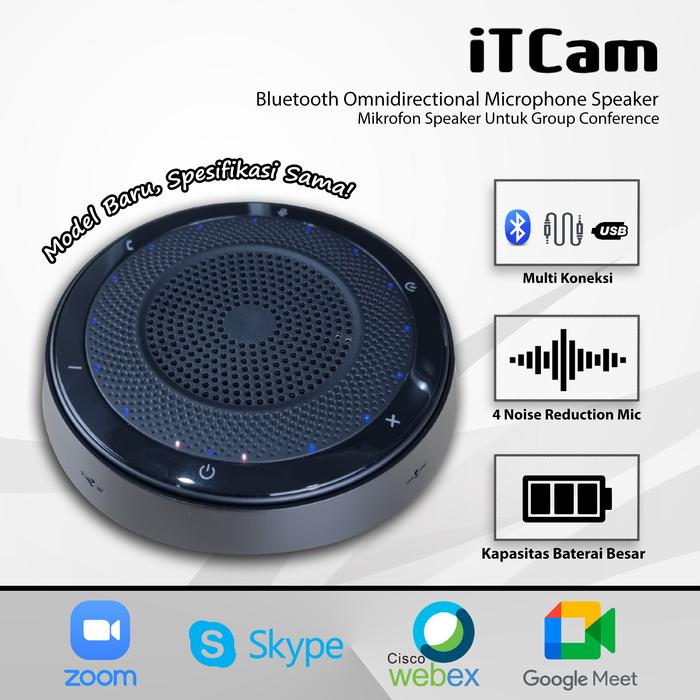 Jual Wireless Omnidirectional 4 Way Microphone With Speaker For ...