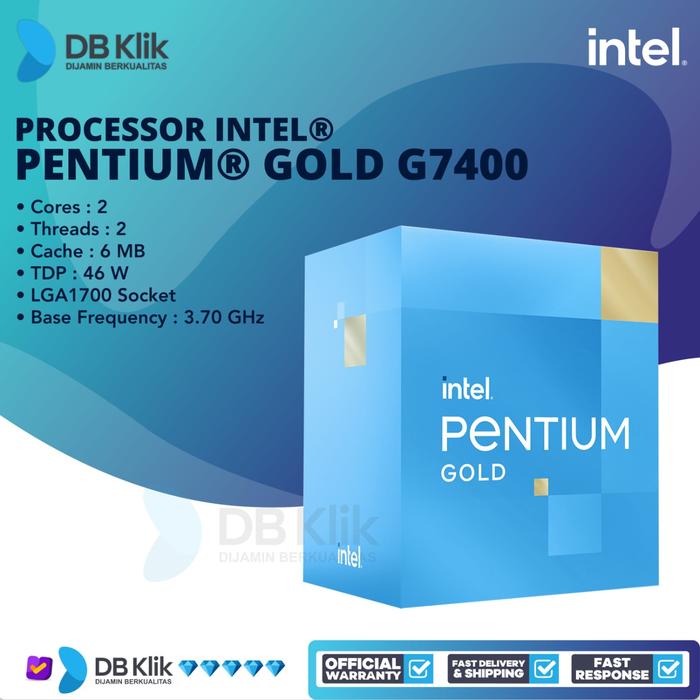 Processor Intel Pentium Gold G7400 Box 3.7GHz LGA1700 - Intel G 7400
