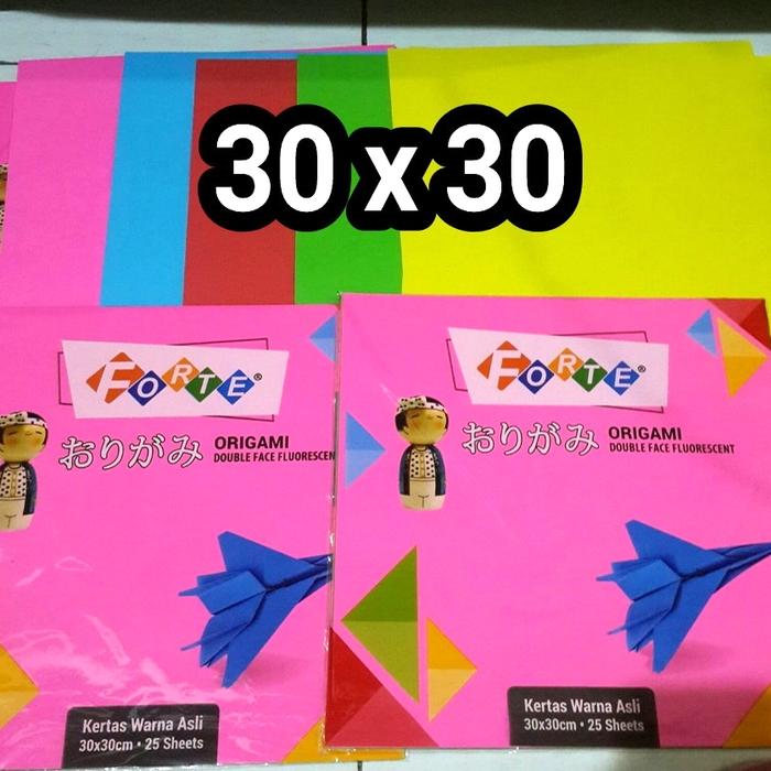 Jual KERTAS ORIGAMI FORTE 30 X 30/KERTAS LIPAT WARNA 2 SISI - Jakarta ...