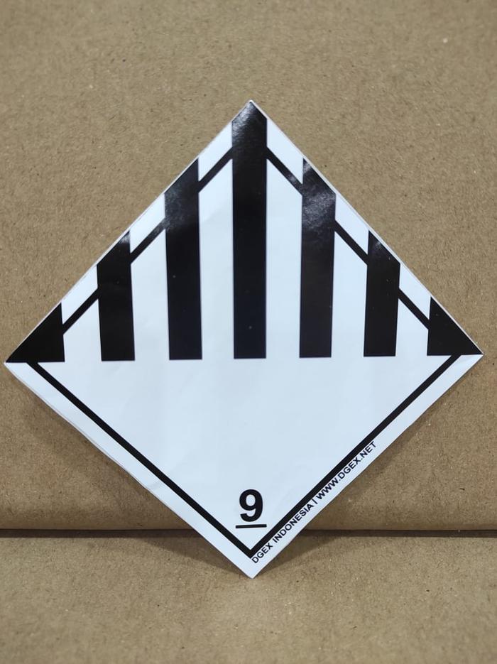 Jual Sticker Hazard Label of Dangerous Goods - Class 9 - Kota Tangerang ...