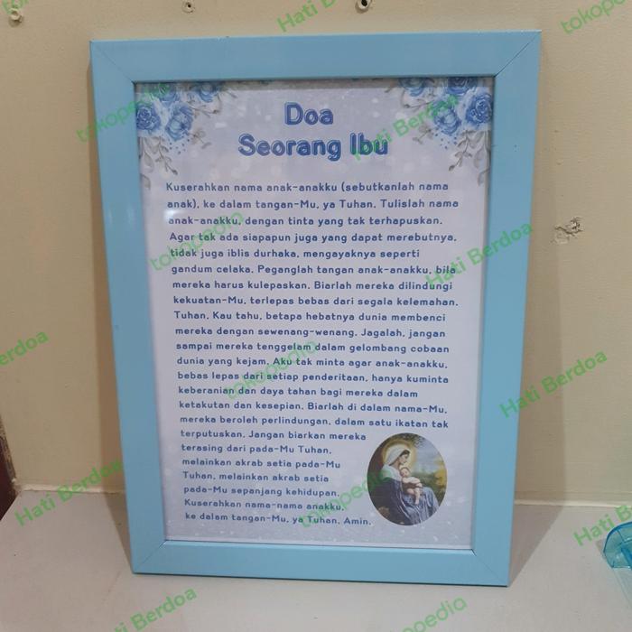 Jual Bingkai Doa Seorang Ibu - Kota Bogor - Hati Berdoa | Tokopedia