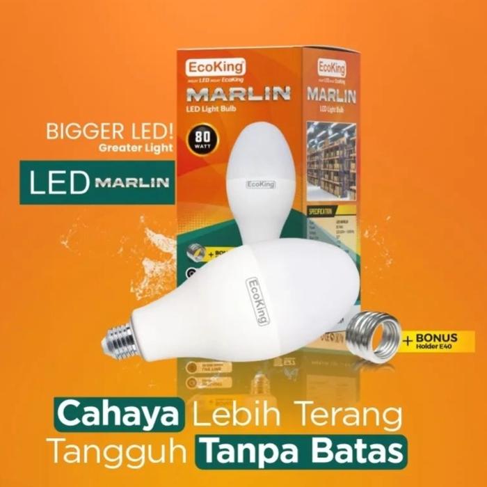 Jual Lampu LED Jalan 80w 80 watt Eco King Marlin Super Terang - Kota ...