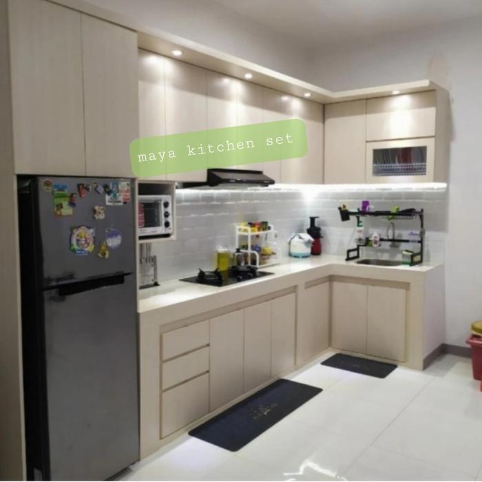 Jual kitchen set atas bawah harga permeter lari finishing hpl - Kota ...