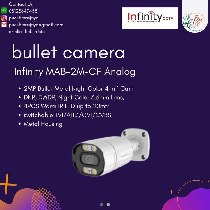 Jual CCTV Analog Infinity Bullet Camera MAB-2M-CF Outdoor Camera - Kota ...