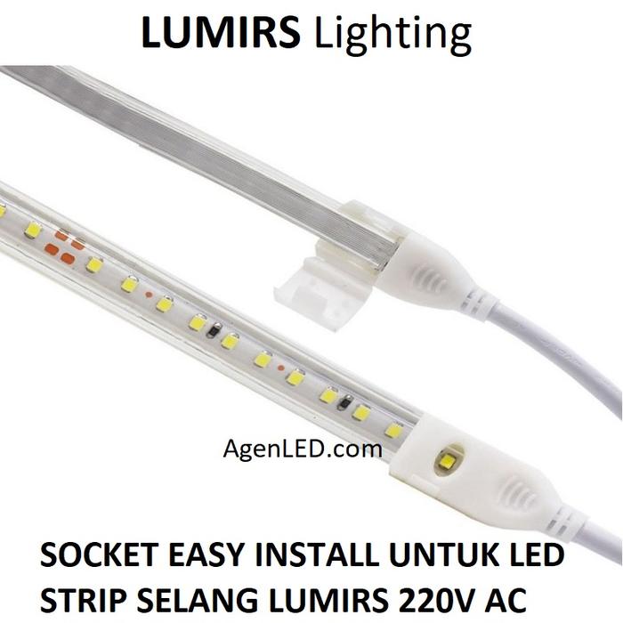 Jual LUMIRS Kabel Socket EASY Install Lampu LED Strip Selang SMD 2835 ...