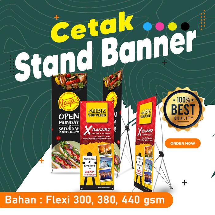 Jual X BANNER, STANDING BANNER, SPANDUK - ROLL UP 80X200, FLEXI UV ...