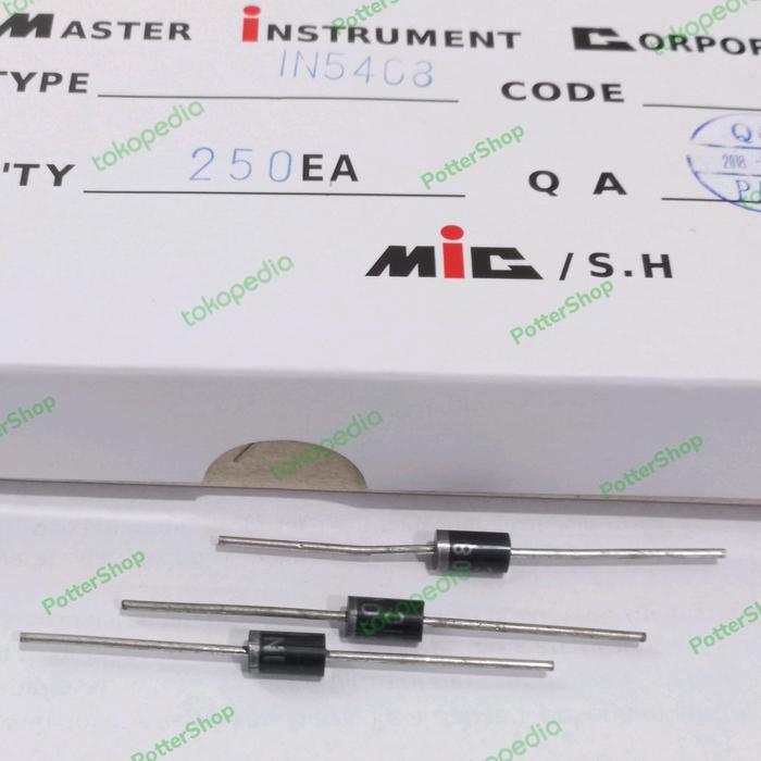 Jual Dioda Diode 3A 1000v 1N5408 IN5408 MIC original - Kota Bekasi ...