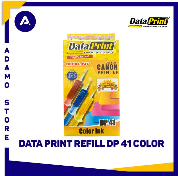 Jual Refill Tinta Suntik Data Print DP41 DP 41 Color - Printer Canon ...