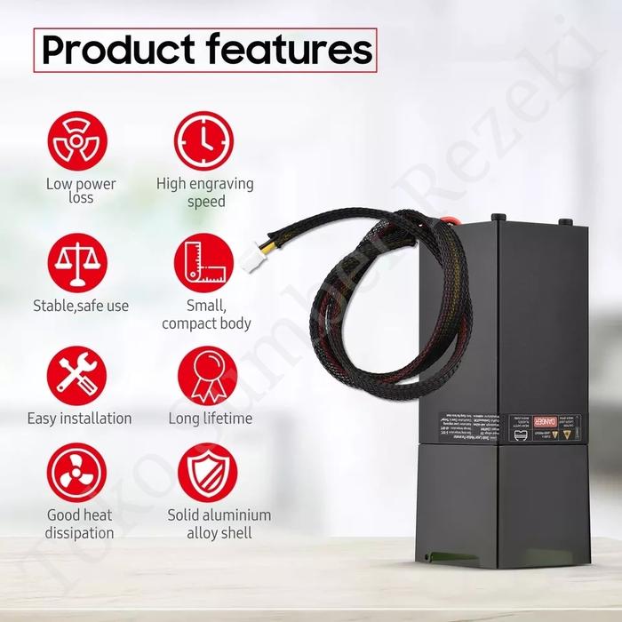 Jual 50W Laser Module Head CNC Modul Router Milling Metal MDF Akrilik ...