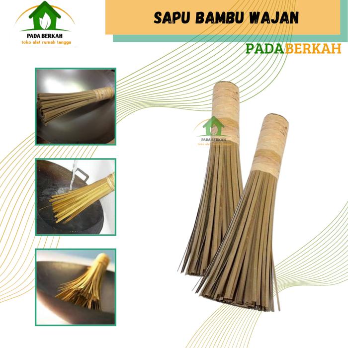 Jual Sapu Kuali Wajan Bambu Brush Wok Sapu Bamboo Kwali Pembersih ...