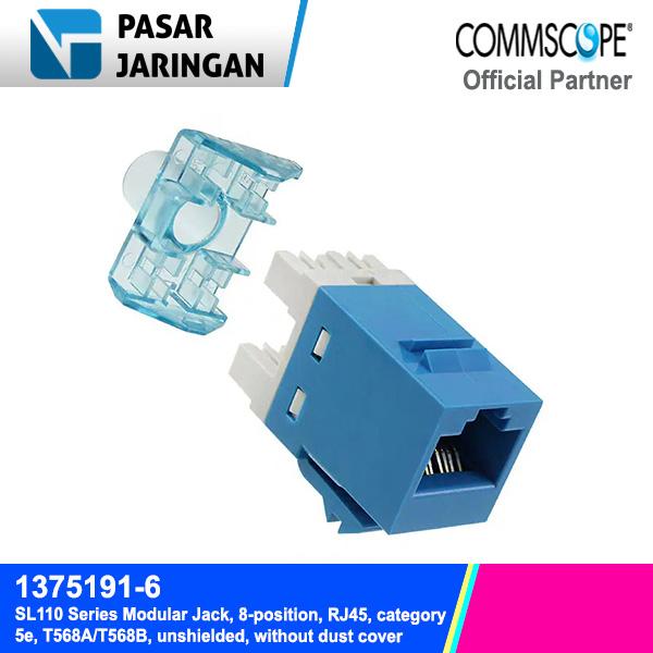 Jual COMMSCOPE 1375191-6 SL Series Modular Jack Cat. 5E Blue - Jakarta ...