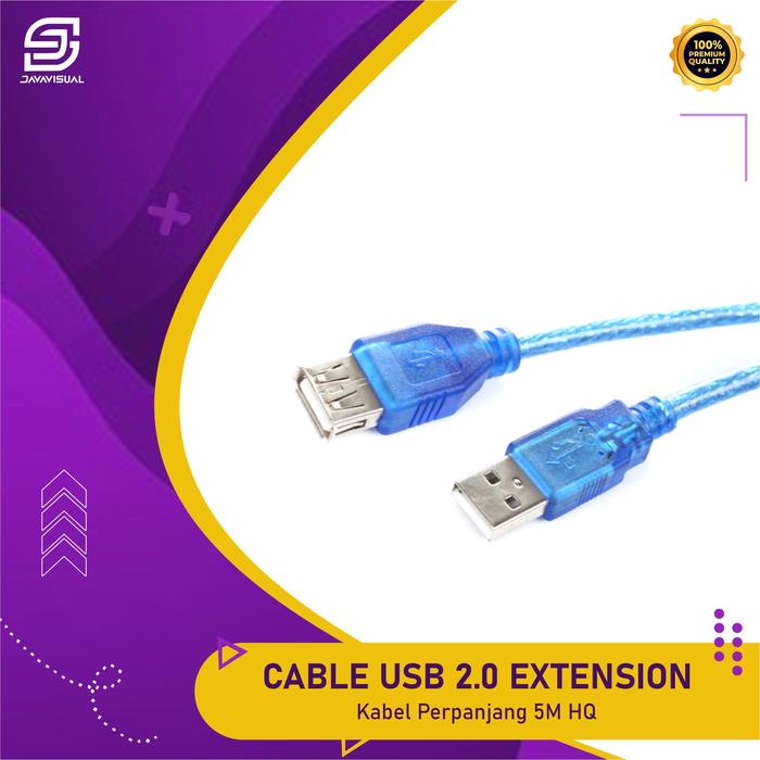 Jual KABEL USB MALE FEMALE PERPANJANGAN 5M - Kota Denpasar - javavisual ...