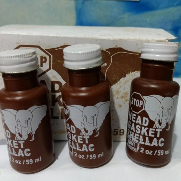 Jual Lem Gasket Cair/Lem Packing/Paking Head Shellac/Shelac GAJAH 59ml ...