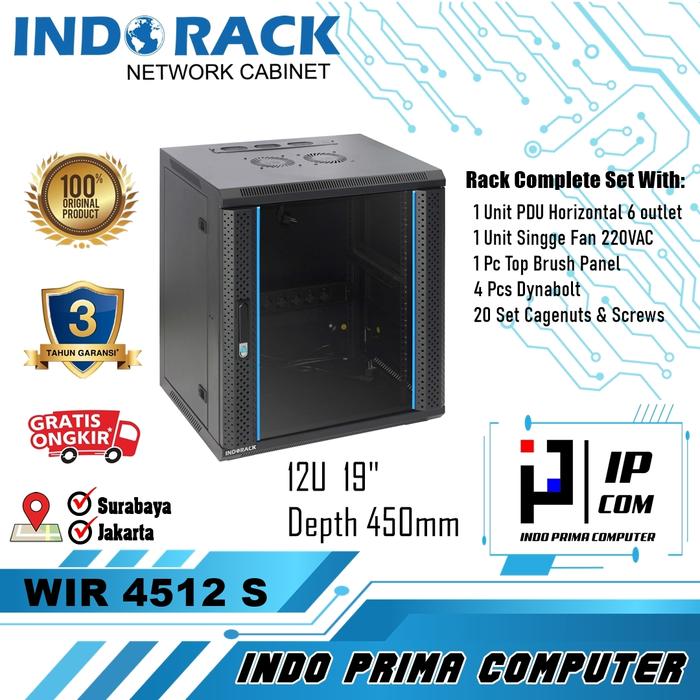 Jual wallmount indorack wir4512s BKN rack server abba nirack hagane ...