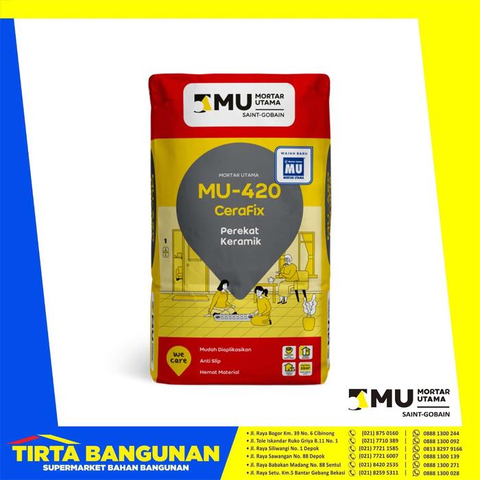 Jual MU 420 PEREKAT KERAMIK STANDAR 25KG - Kota Depok - Tirta Bangunan ...