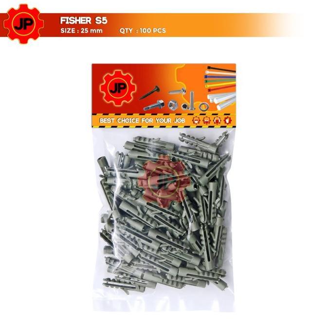 Jual FISHER S5 FISER MATA BOR 5 MM SEKRUP KAYU BAUT SKRUP TAPPING 100 PCS - Jakarta Timur ...