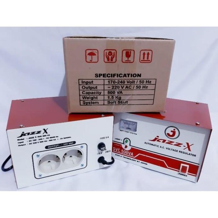 Jual STAVOL JAZZ X 500VA STABILIZER LISTRIK / STAVOLT LISTRIK JAZZ-X ...