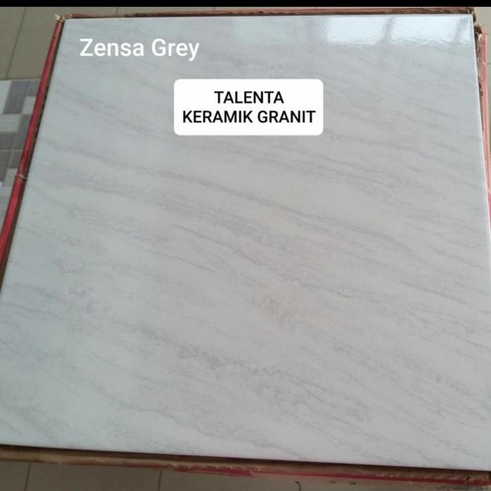 Jual Keramik 40x40 Glossy Motif Zigma dan Zensa Grey / Cream Kw3 - Kab ...