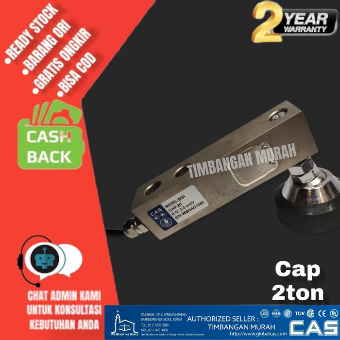 Jual Load cell shear beam CAS BSA kap 2Ton, made in Korea - Jakarta ...