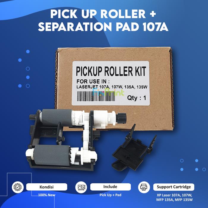 Jual Pick Up Roller + Separation Pad 107A New, Roller Kit Printer MFP ...