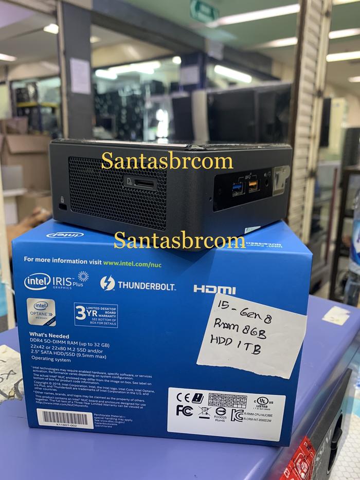 Jual Mini pc intel nuc core i5 gen 8 ram 8gb ssd 256 gb murah lengkap ...
