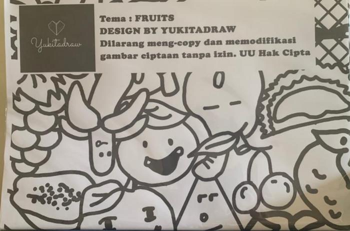 Jual Yukitadraw Kertas Menggambar Super Besar - Fruits - Kota Surabaya ...