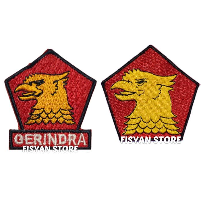 Gerindra Logo Bordir Logo Gerindra Di Adhiguna Olshop | Tokopedia