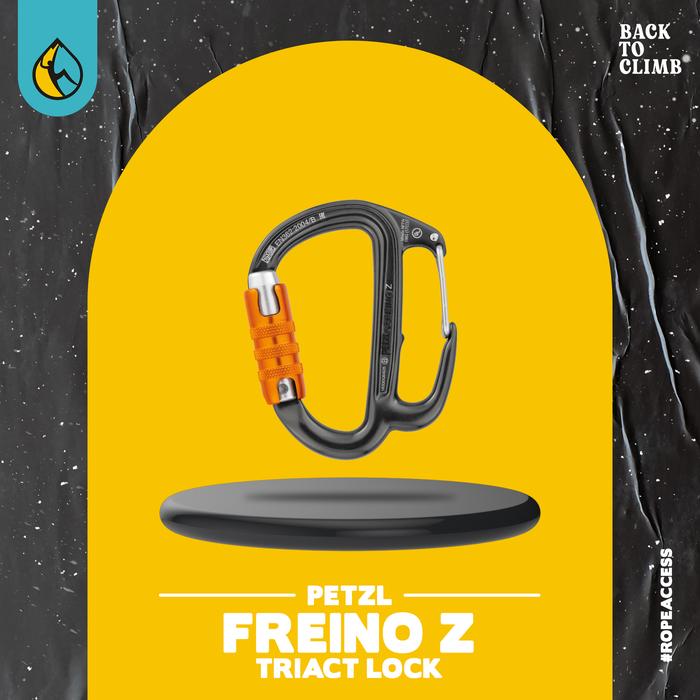 Jual Carabiner Freino Petzl Triact-lock Rescue climbing safety industry ...