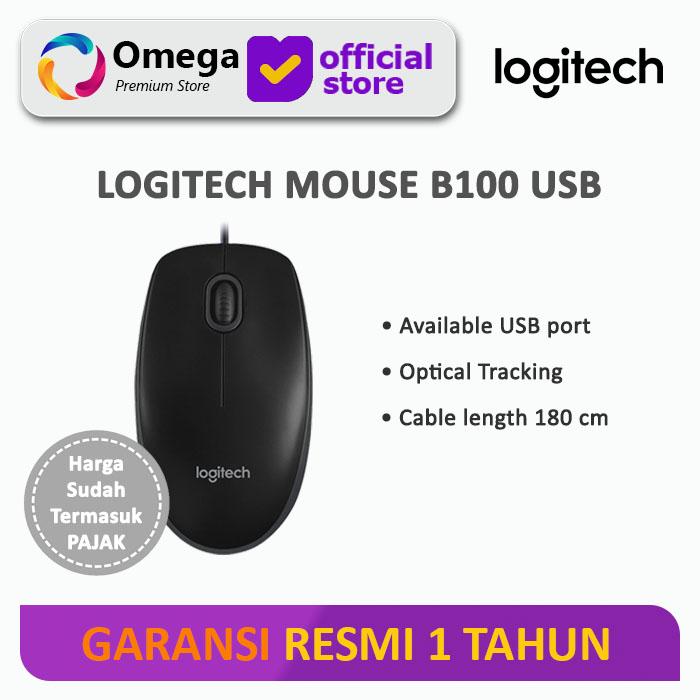 Promo Logitech B100 Optical Mouse USB - Kota Medan - Omega Premium ...