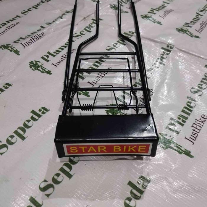 Jual Rak Bagasi Belakang Star Bike 26 Besi Hitam Rear Rack Pannier ...