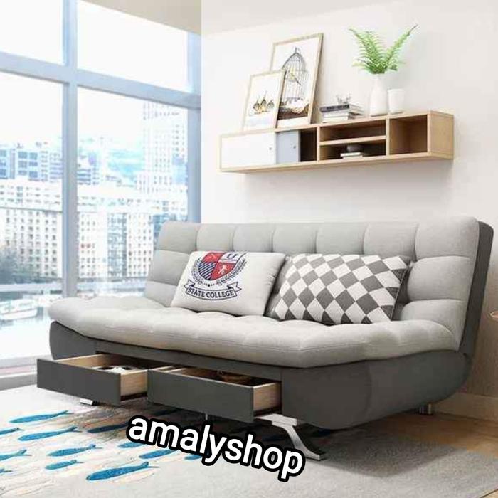Jual sofabed multifungsi Minimalis Kursi Tidur Modern 2 Laci - Kota ...