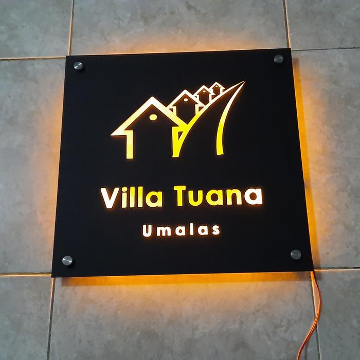 Jual papan nama Led, sign, nombor rumah - Hitam Doff - Kota Denpasar ...