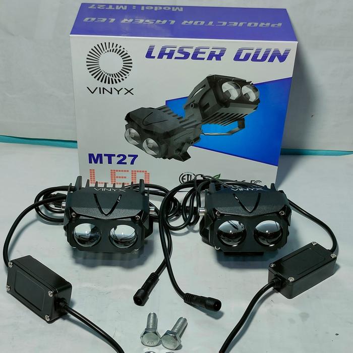 Jual Lampu Tembak Sorot LED Laser Gun MT27 MT 27 D2 Motor Mobil Putih ...