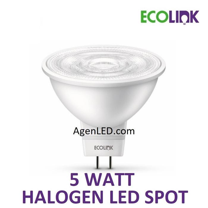 Promo ECOLINK Lampu HALOGEN LED 5W MR 16 Spotlight 5 w watt spot 36D ...