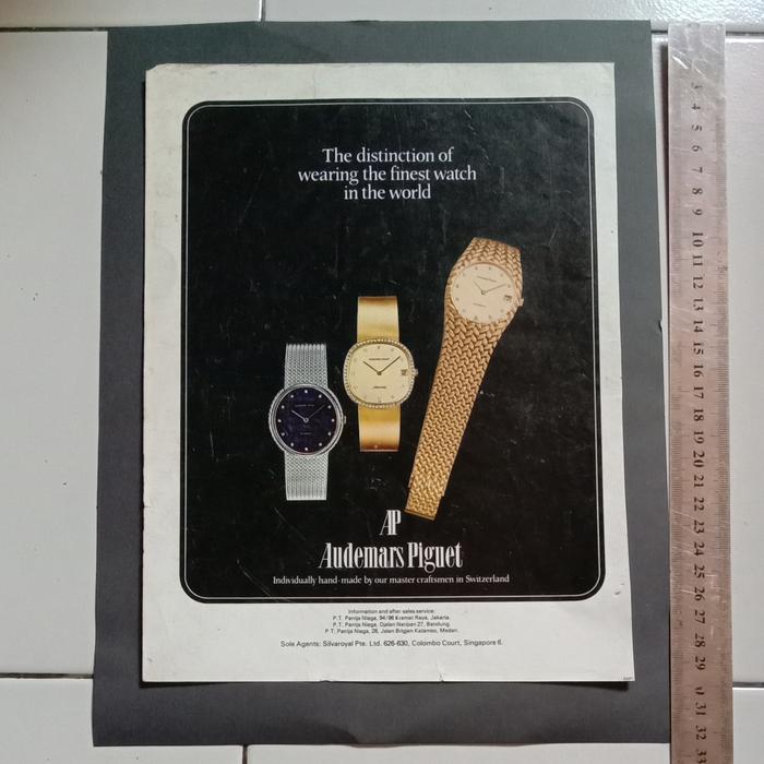 Jual iklan arloji jam tangan AUDEMARS PIGUET potongan majalah jadul ...