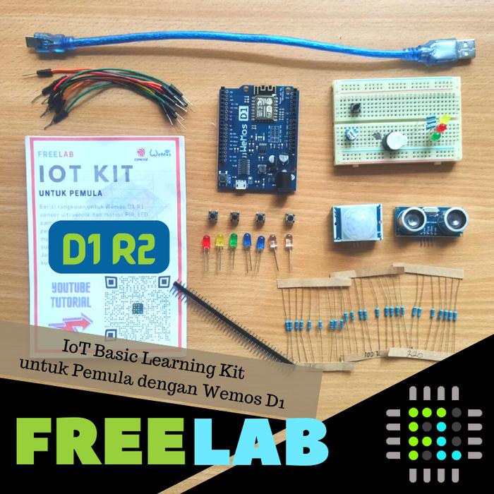 Jual IoT Basic Learning Kit u/ Pemula dg Wemos D1 + IDE + Blynk App - D1 R2 - Jakarta Pusat ...