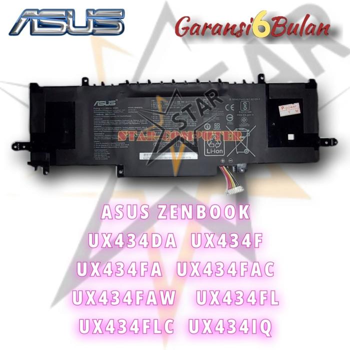 Jual Baterai asus zenbook UX434FAW UX434FL UX434FLC UX434IQ C31N1841 ...