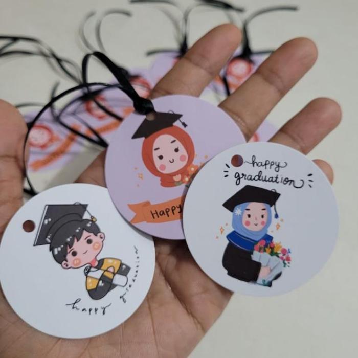 Jual READY (10pcs) Hang Tag Ucapan Selamat Wisuda Happy Graduation ...