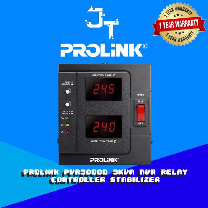 Promo Prolink PVR3000D 3000VA AVR Relay Controller Stabilizer Cicil 0% ...