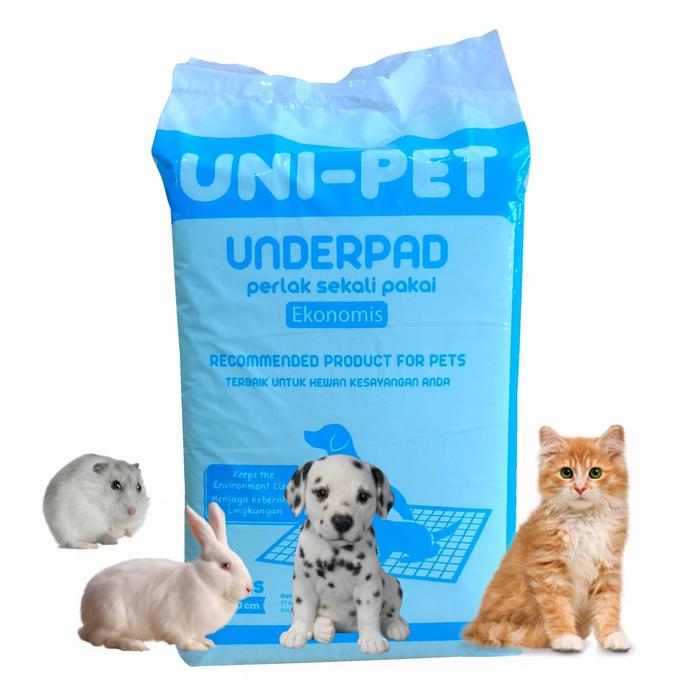 Jual Underpad alas pipis anjing kucing kelinci UNIPET 60x90 alas ...