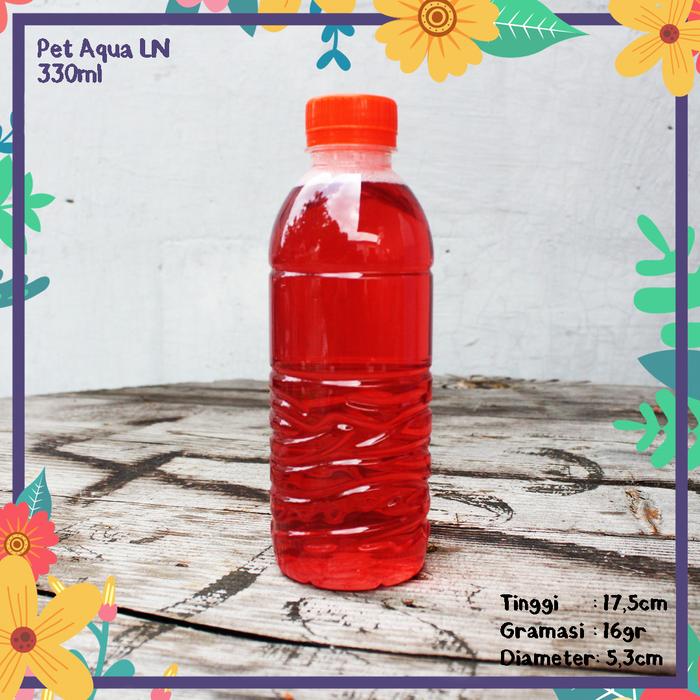 Jual BOTOL PLASTIK AQUA 330ML LN KEMASAN MINUMAN KOPI JUS SUSU MADU ...