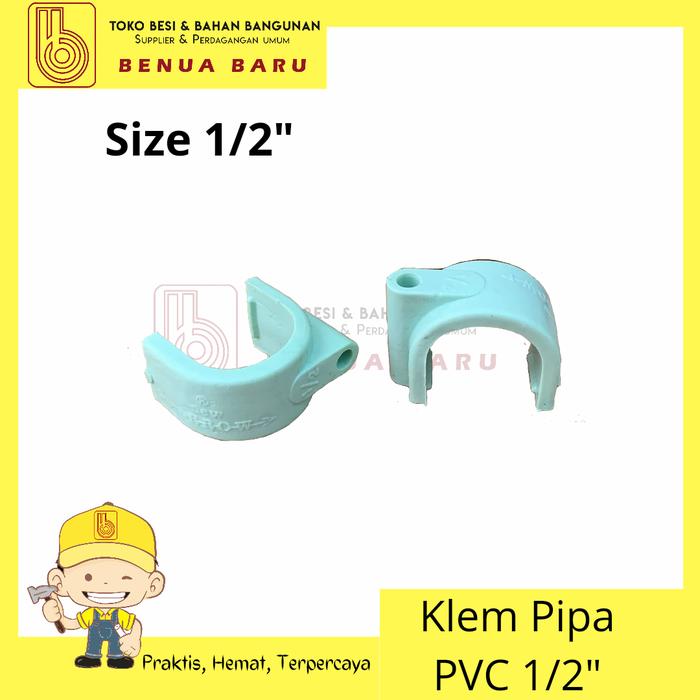Jual Klem PIpa PVC 1/2 inch Arrow / Klem PIpa Pralon 1/2" / Bracket ...
