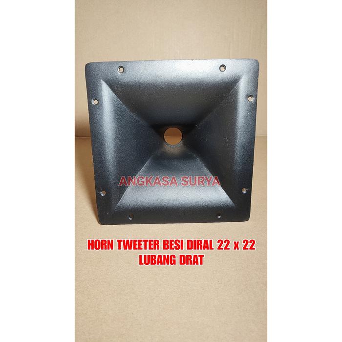 Jual Horn Tweeter Besi Diral 22x22 Corong Cor Aluminium 22 X 22 Lubang ...