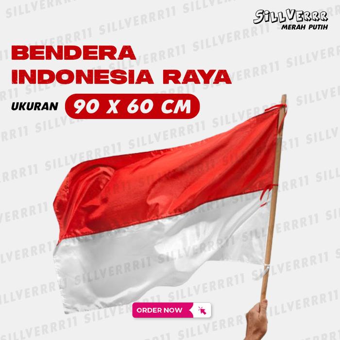 Jual BENDERA INDONESIA bendera merah putih kain ukuran 180cm x 120cm ...