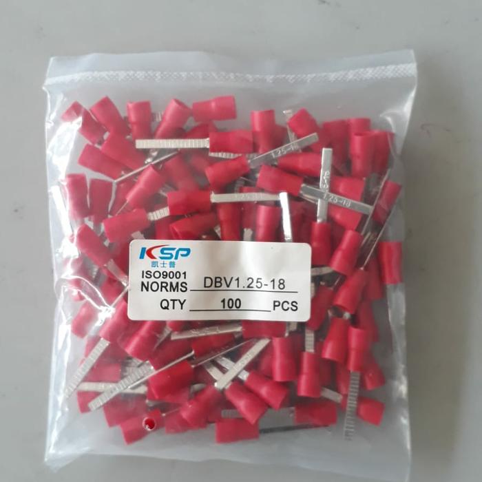 Jual Pin skun gepeng 1.5mm Merah 1pack isi 100pcs skun pin gepeng 1.5 ...