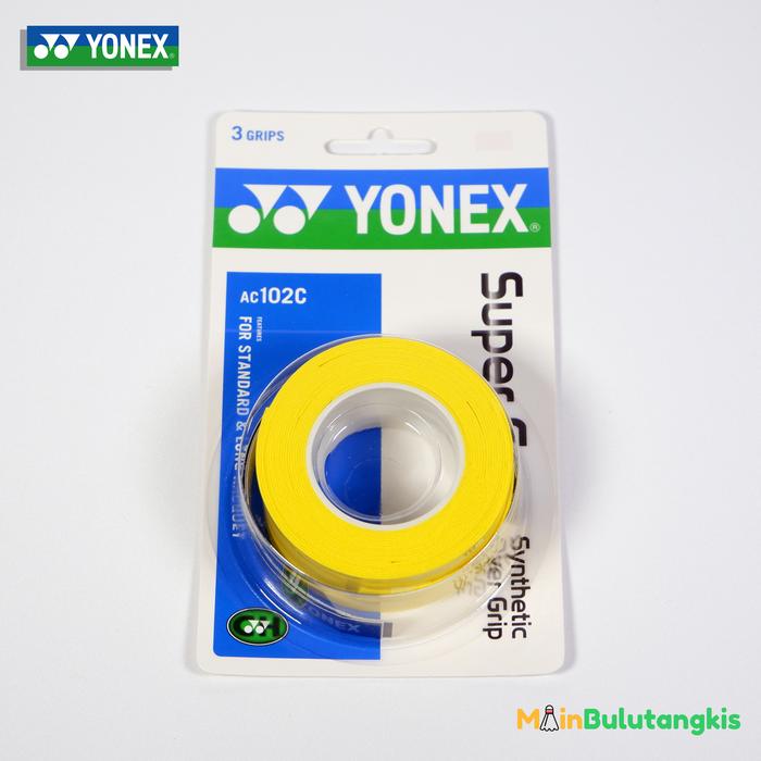 Jual Grip Raket Badminton / Grip YonexSP AC 102 EX 3 Super Grip Original - Kuning - Kota ...