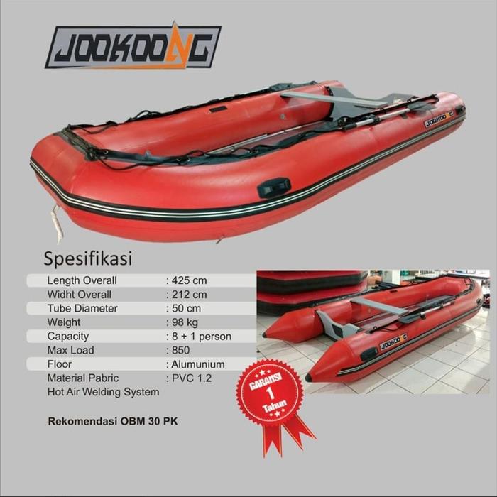 Jual Perahu Karet Jookoong Kapasitas 9 Orang / Boogie Perahu Karet PVC ...